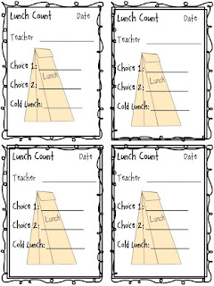 Attendance and Lunch Count FREEBIE! - SSSTeaching