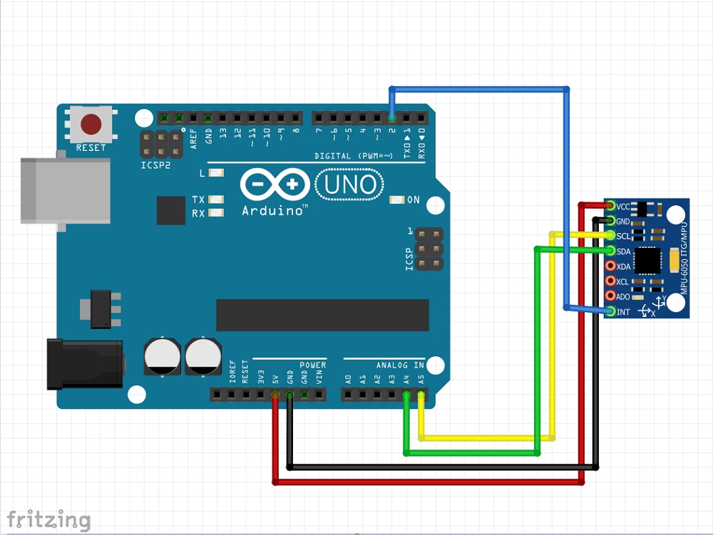 Dhob Iu5sgn Wakeup Arduino Uno Con Interrupt Da Mpu6050