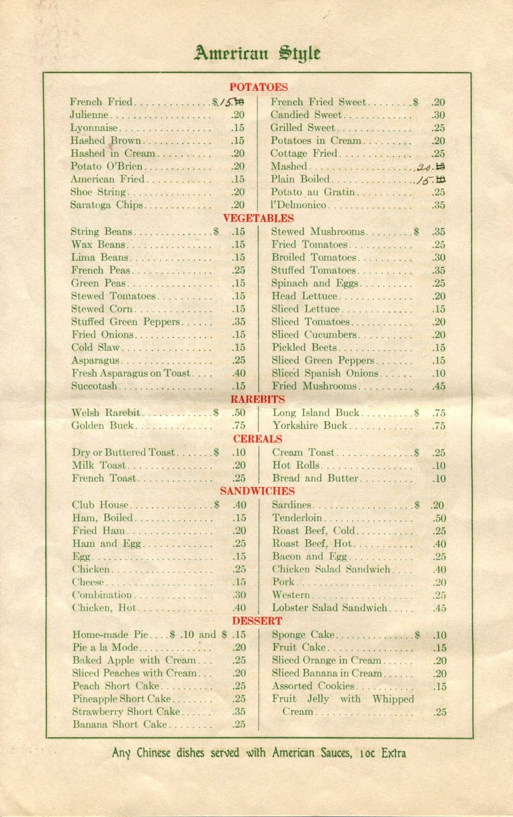 The American Menu: West Meets East