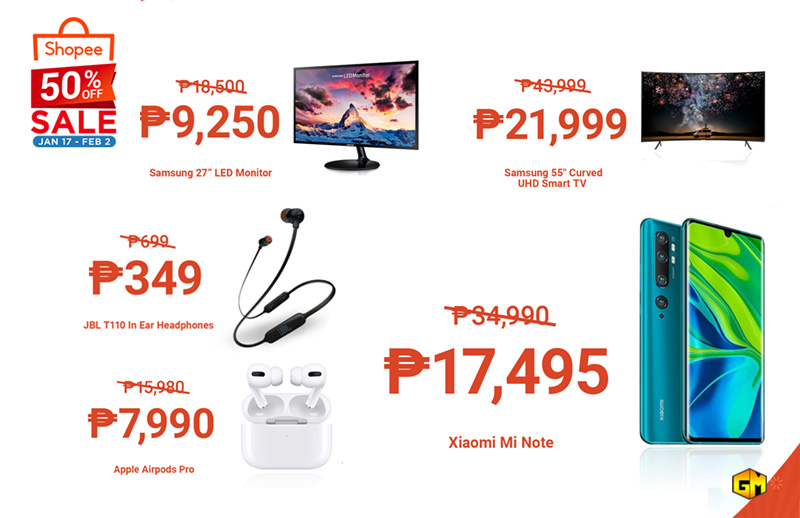 Catch the Shopee 50% Off Sale on February 2. - Gizmo Manila