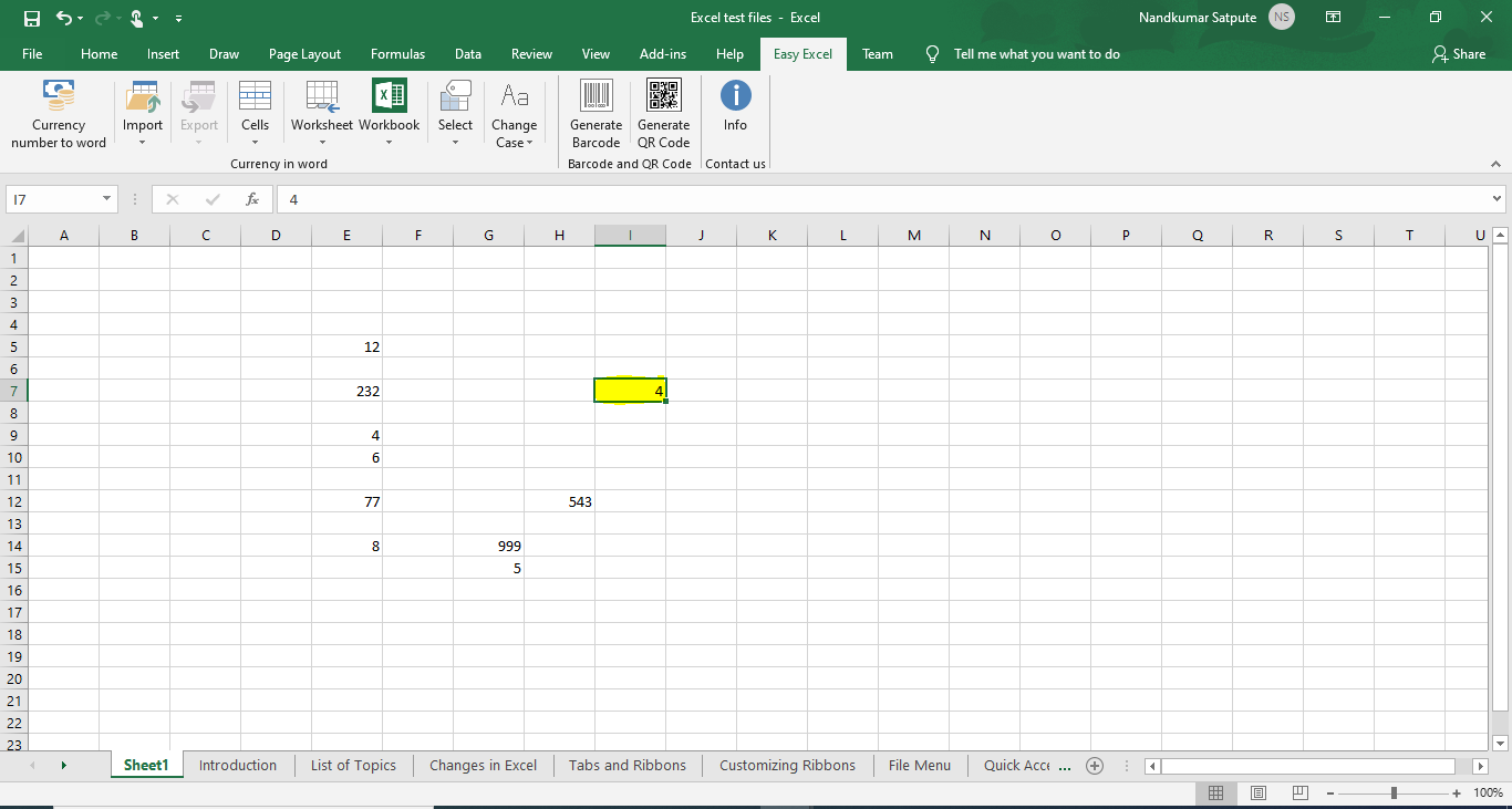 EasyExcel - Select cell of smallest number