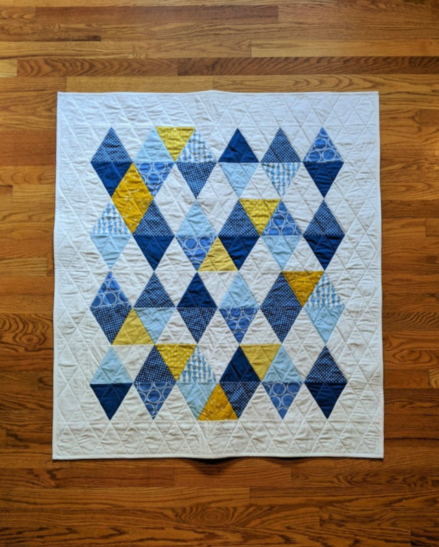 A Quilter's Table: Triangle Baby Quilt