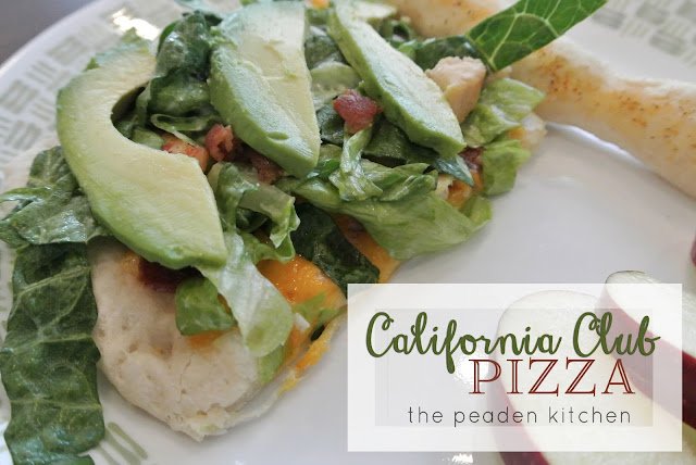 The Peaden Kitchen: California Club Pizza