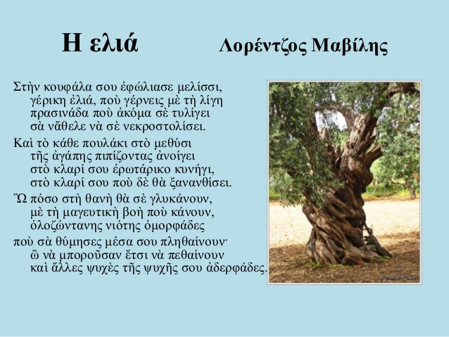 ΑΣ ΤΑΞΙΔΕΨΟΥΜΕ ΜΑΖΙ!!!: Η ΕΛΙΑ ΣΤΗΝ ΤΕΧΝΗ...