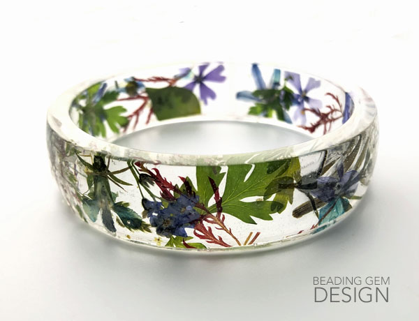 Real Flower Resin Bangle Tutorial | Tips and Tricks / The Beading Gem