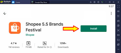How to Open Shopee App using Computer