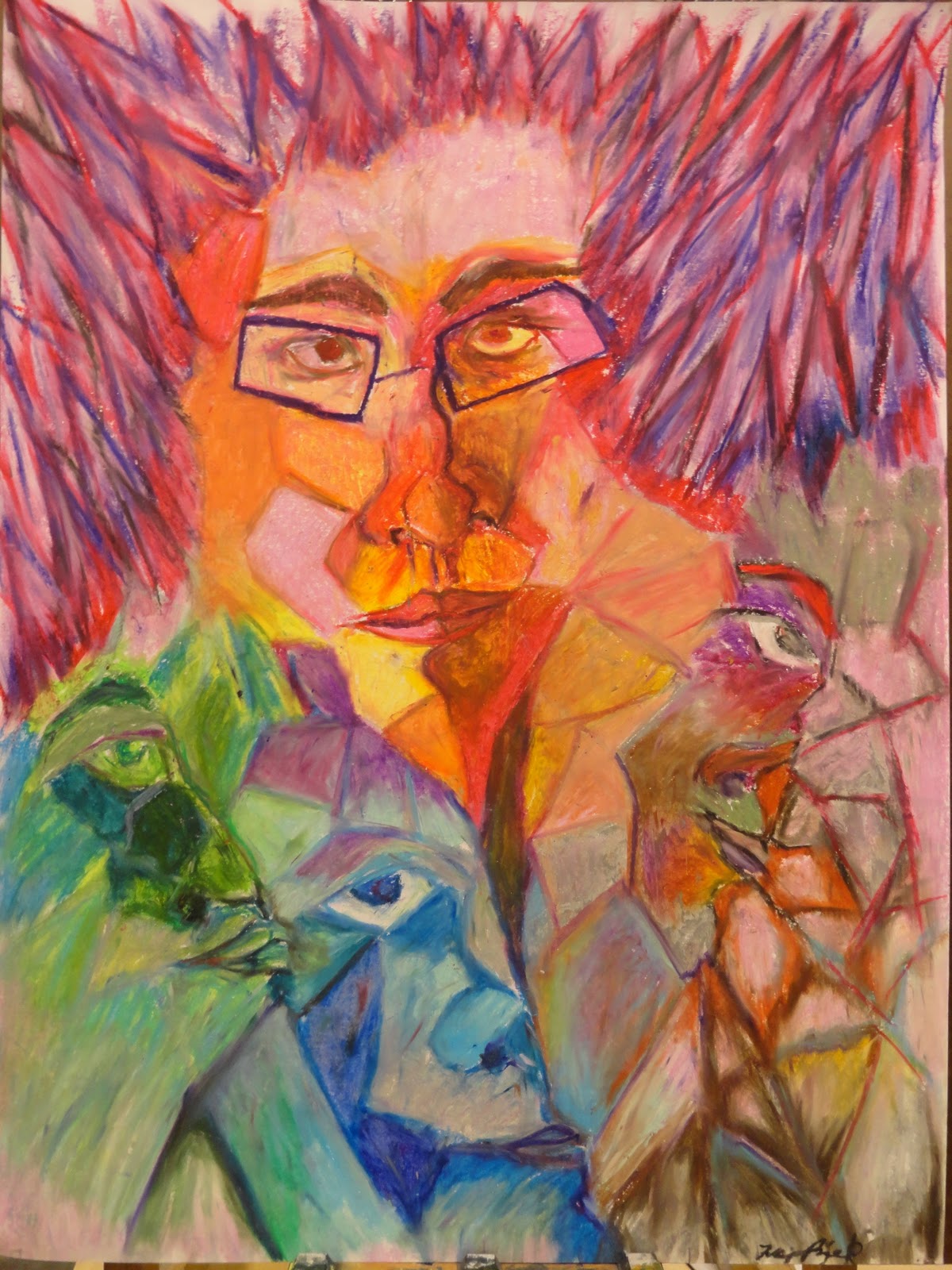 Filip P - Finished Projects: Portrait in the environment and cubist ...