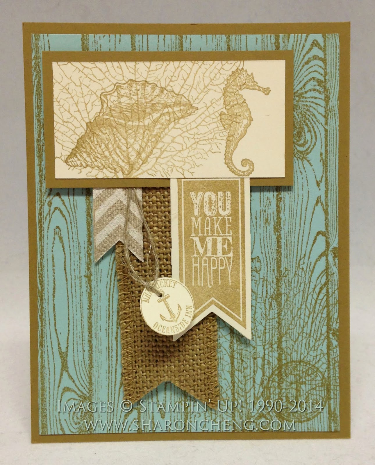 SHARING CREATIVITY and COMPANY: Stampin' Up! Burlap Ribbon Cards