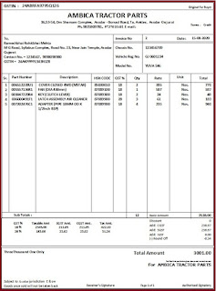 Auto Parts Stock Software ~ Billing Software Guru