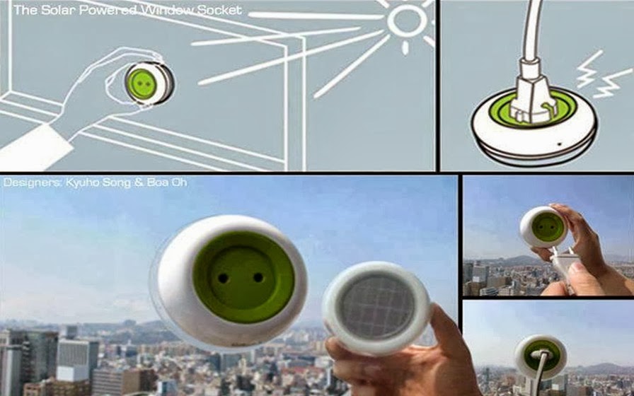 Stick This Portable Outlet To Your Window To Start Using Solar Power!