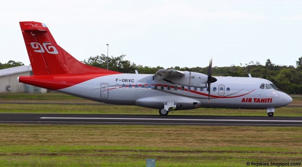Far North Queensland Skies: Air Tahiti ATR42-600 F-ORVC delivery flight