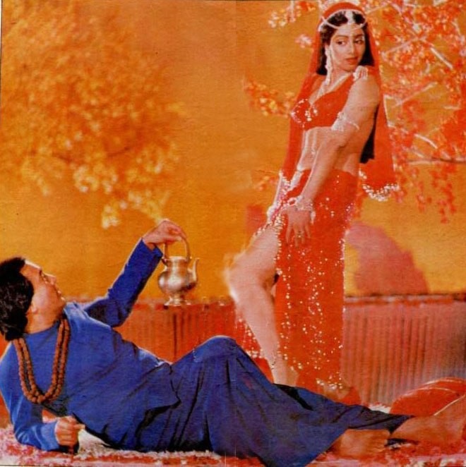 Sridevi: Sridevi's seductions in Masterji: In 1985 this movie was given an "A" Adult certificate!!