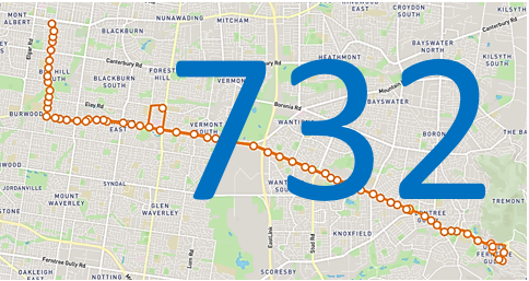 Melbourne on Transit: Timetable Tuesday #144: Bus 732 - Burwood Hwy's ...