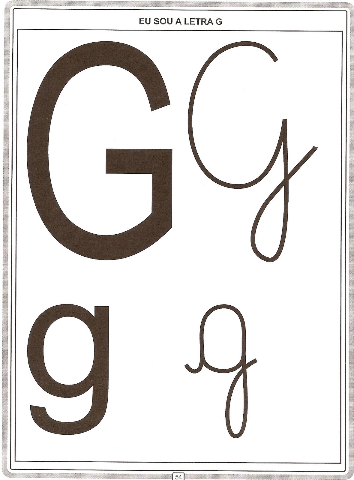 Alfabeto com os 04 tipos de letras!-ESPAÇO EDUCAR