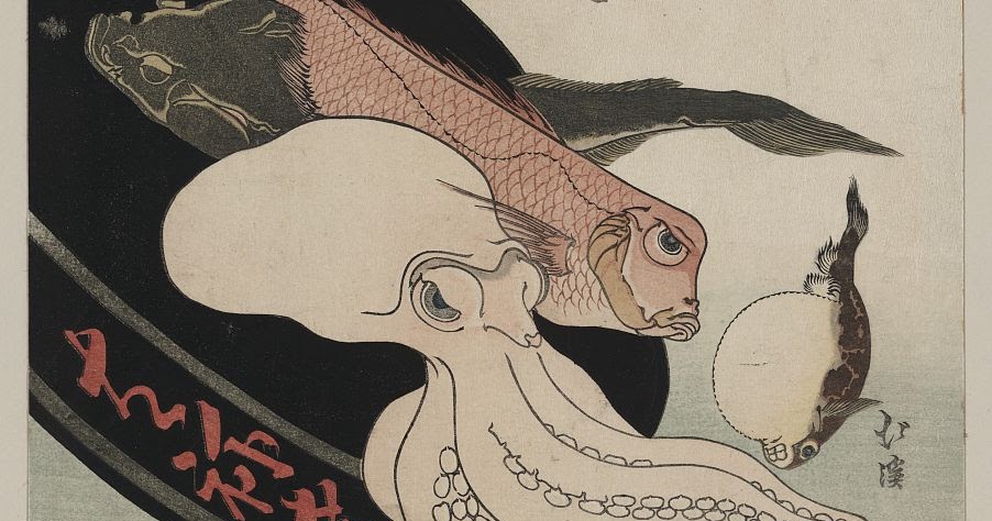 Japanese Woman Octopus Painting