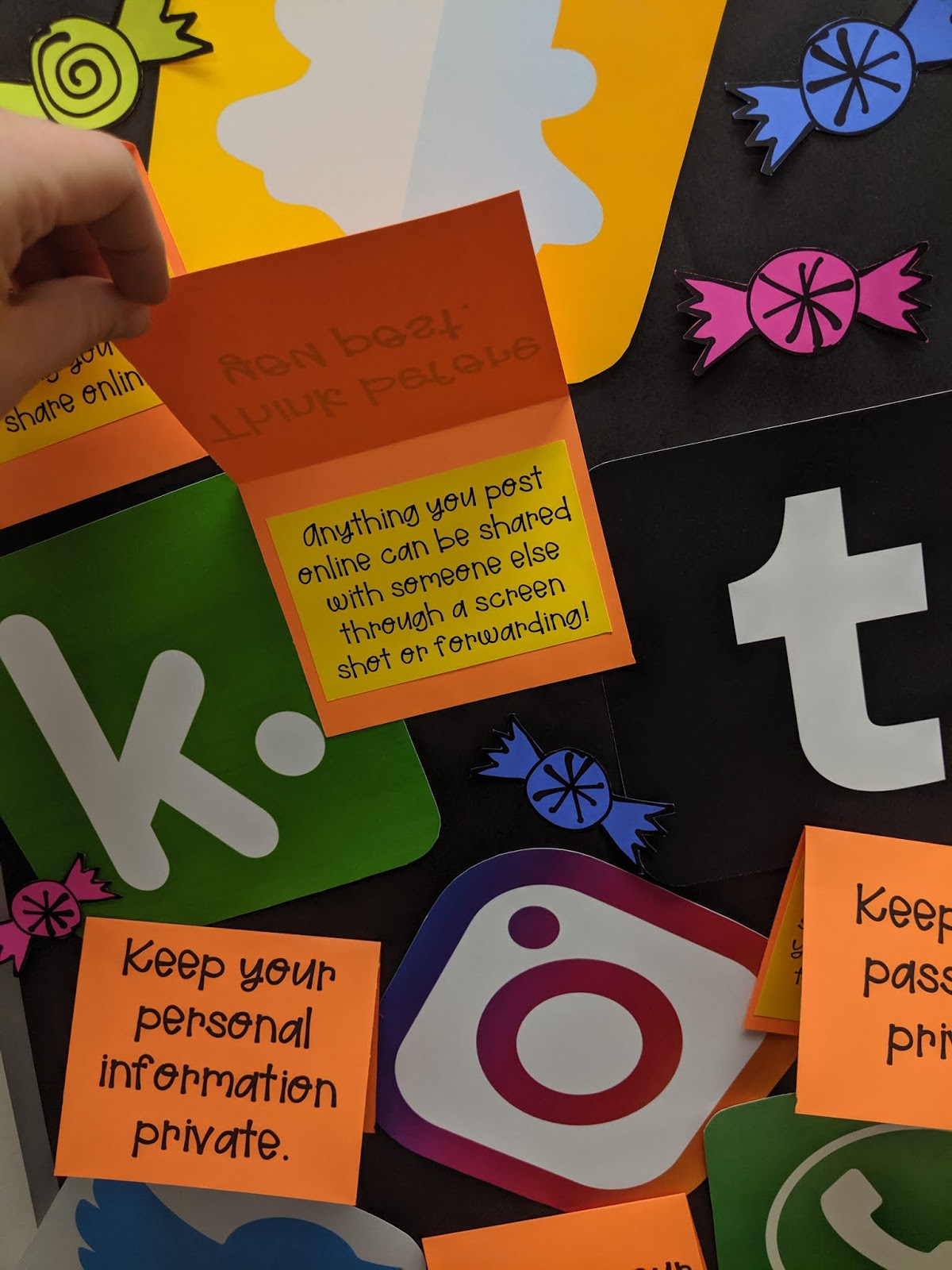 Interactive, Halloween-Themed Digital Safety Bulletin Board