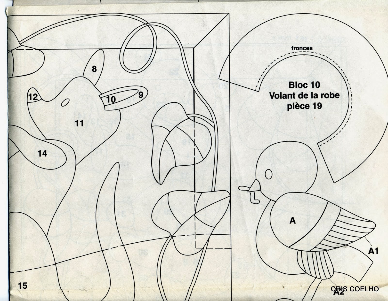 Moldes de Patchwork para imprimir | Molde para imprimir
