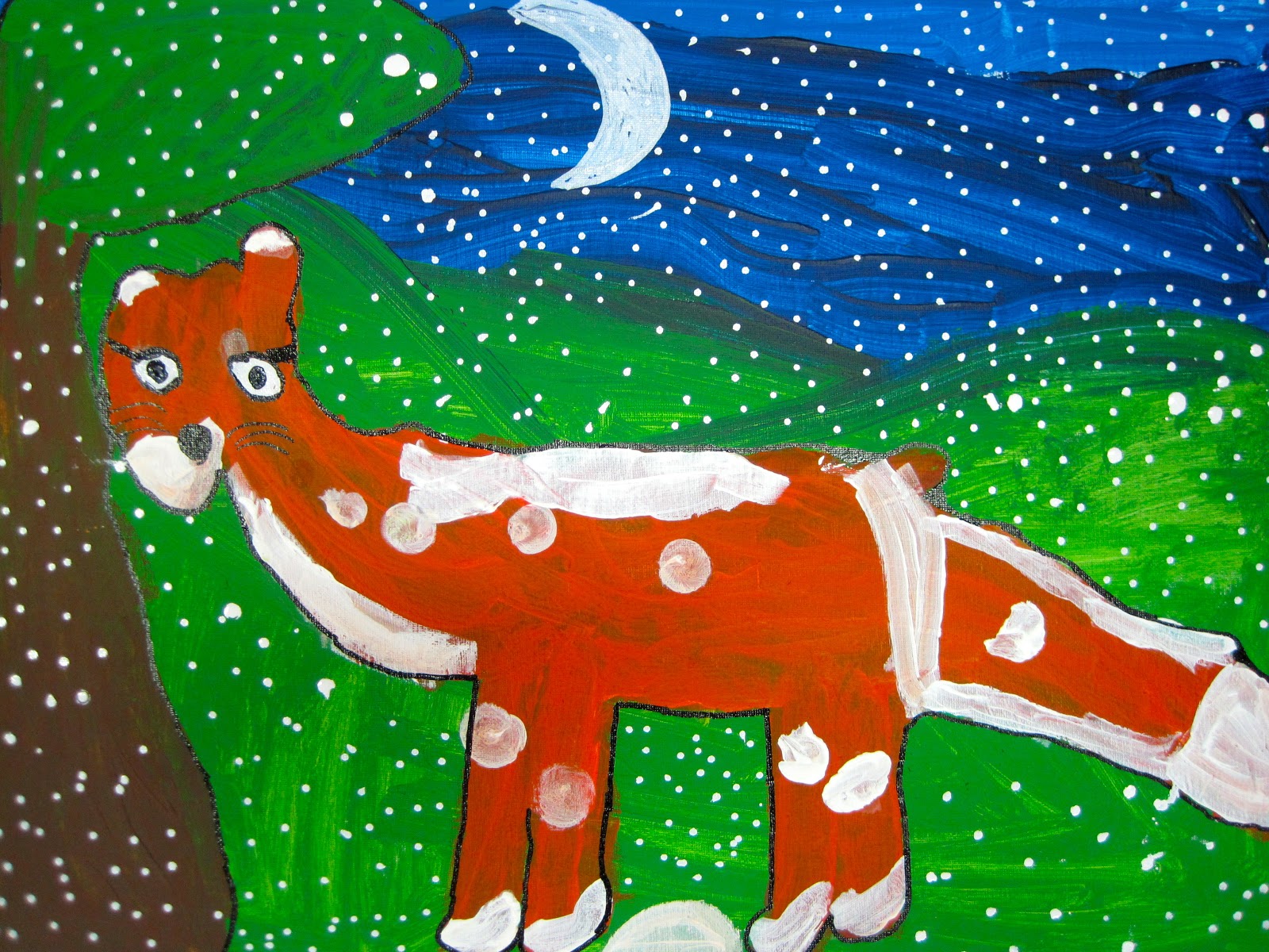 Completed Tingatinga paintings