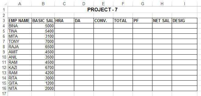 Microsoft Excel: Microsoft Excel Assignments