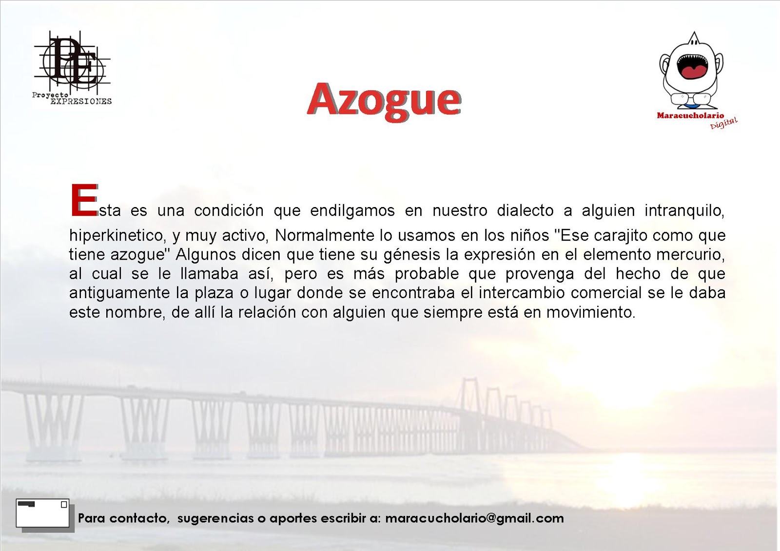 Maracucholario Plus: Azogue