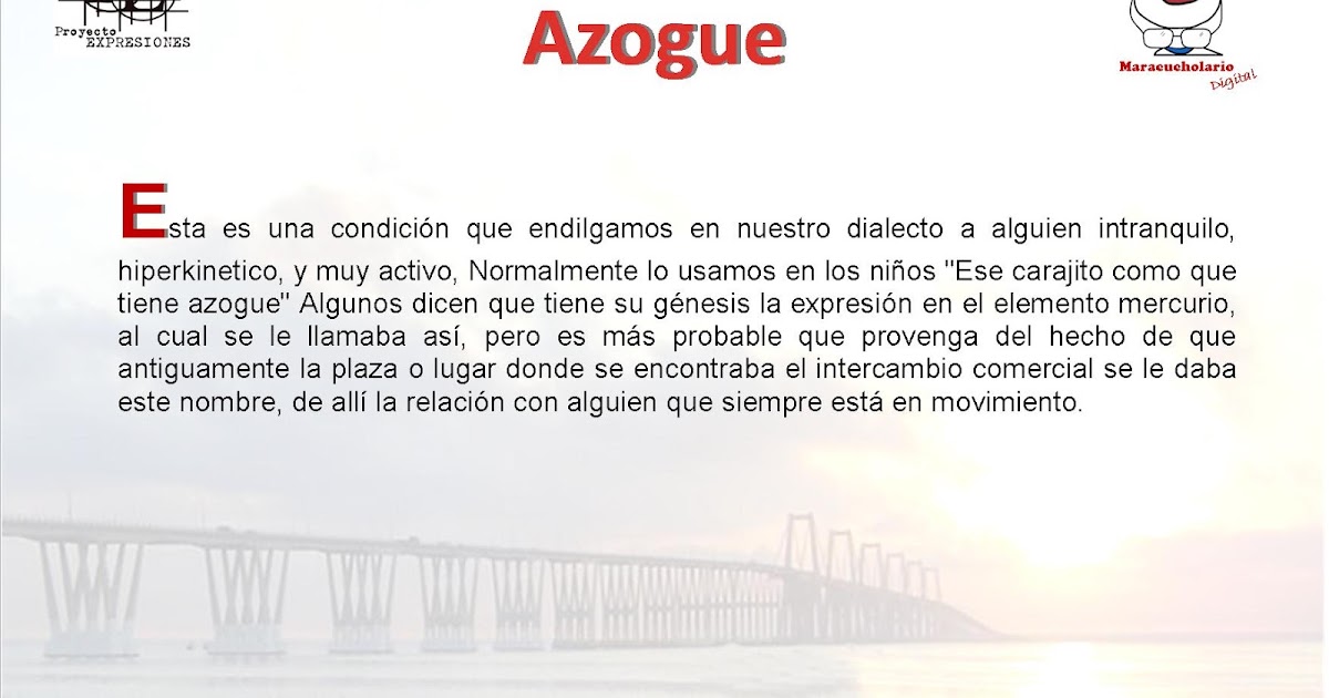 Maracucholario Plus: Azogue