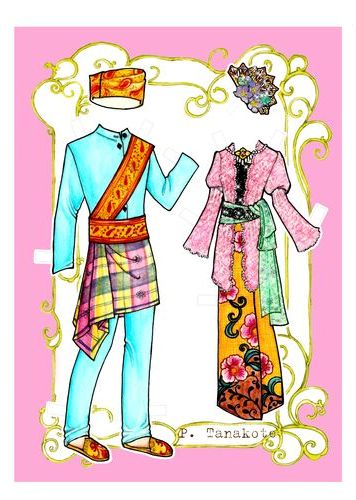 Mbah Bepe: Paper Doll Thai Traditional Costumes