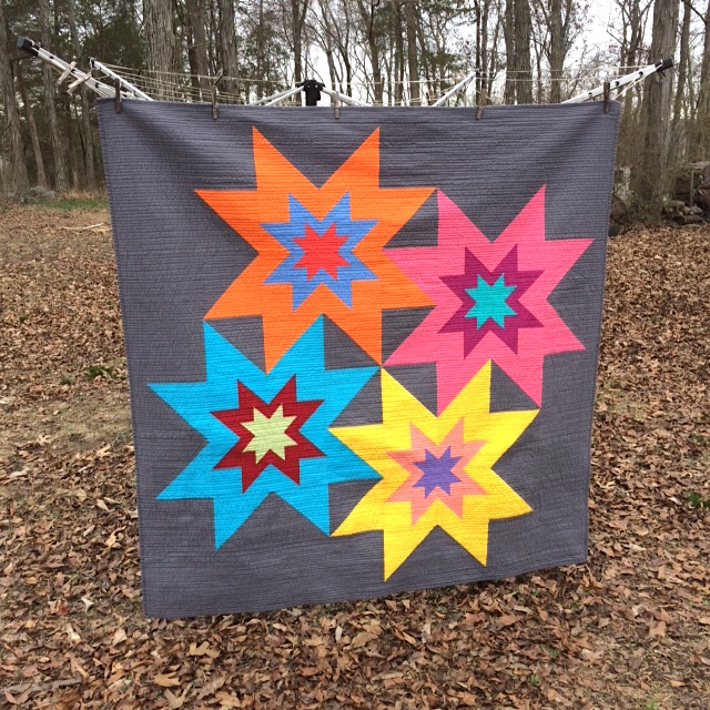 Confessions of a Fabric Addict: Stunning Stars Quilt #2 - "Exploding ...