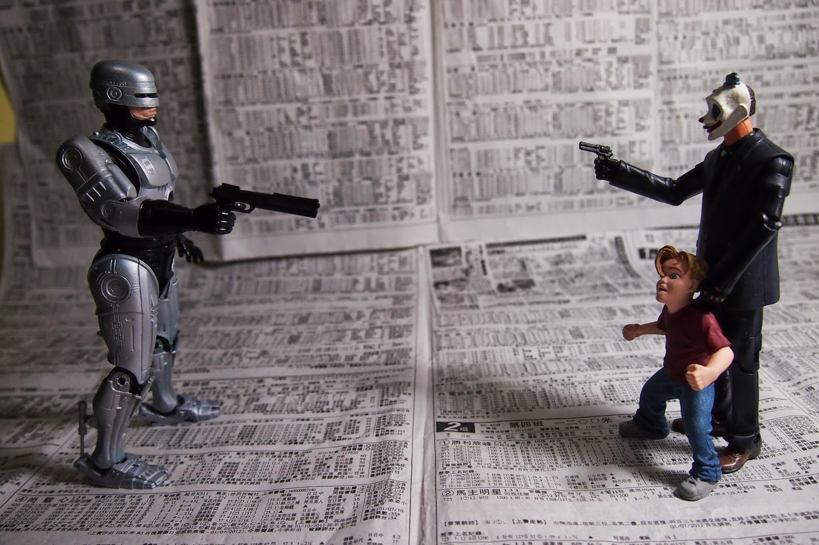 you don't know the power of the TOYS side: Drop your weapon!! you are ...