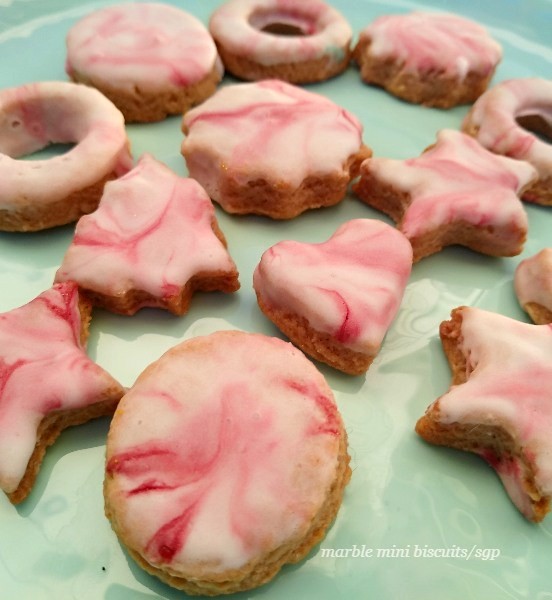 Μίνι μπισκότα με 3 -4 υλικά +marble mini biscuits | Aspas_recipes