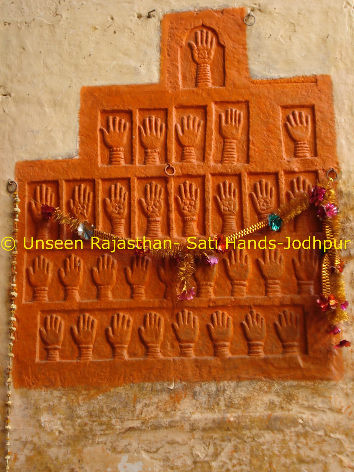 Unseen Rajasthan : India Travel - Sati Mata Hand Prints- Jodhpur ...