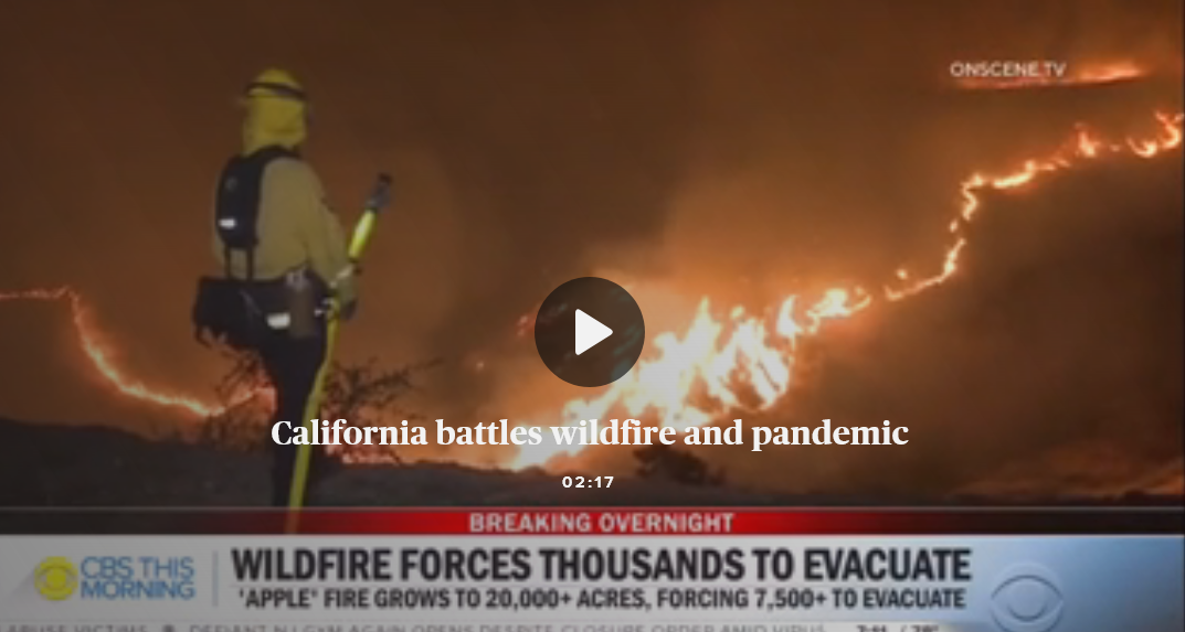 THE WESTERNER: Apple Fire in California spreads to over 20,000 acres
