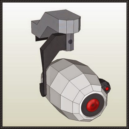 PapercraftZone Br: Glados Security Camera - Portal - Papercraft