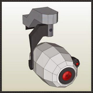 PapercraftZone Br: Glados Security Camera - Portal - Papercraft