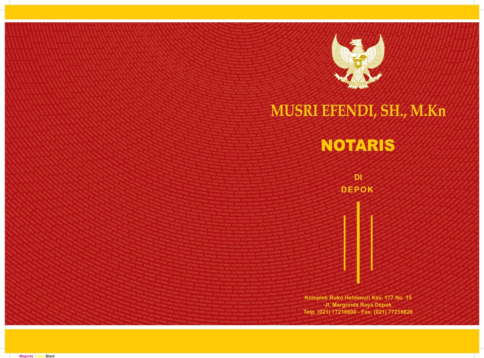 Design and Advertising: Design Map Notaris Musri Effendi
