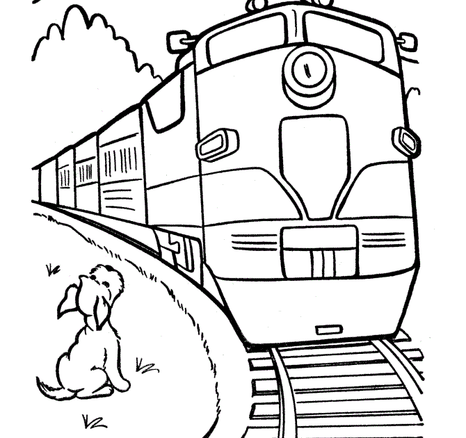 Trains Coloring Pages - Coloring Books