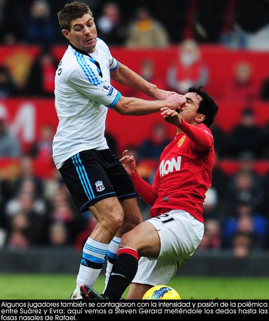 En imágenes: Patrice Evra vs. Luis Suárez | Ximinia