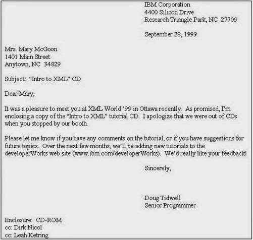 Sample Business Email - Slim Image