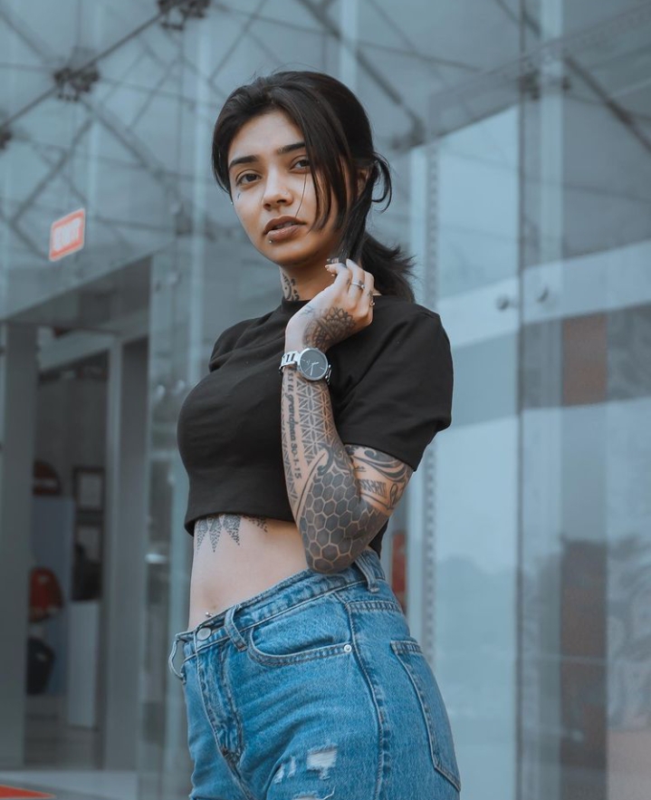 Wish Rathod (Tattoos Girl) Age - Tik Tok Star Wish Rathod biography ...