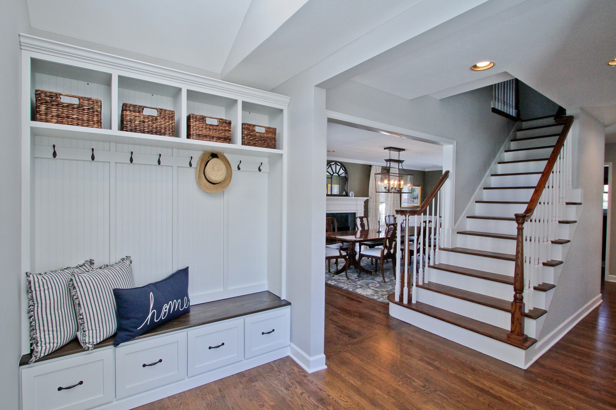 The Yellow Cape Cod: Foyer Makeover Reveal - Goodbye Closet Hello Built ...