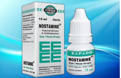 دليل الأدوية المصري: NOSTAMINE قطرة العين والأنف نوستامين