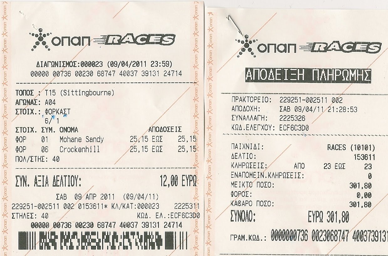 ΠΡΑΚΤΟΡΕΙΟ ΟΠΑΠ ΚΑΡΑΜΟΥΤΑΣ: Νέες επιτυχίες σε ΠΑΜΕ ΣΤΟΙΧΗΜΑ και RACES ...