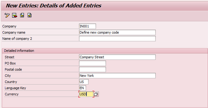 All About SAP: Define new company code in SAP
