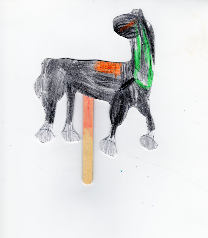 Princess Sarah's Art: Brave stick puppets