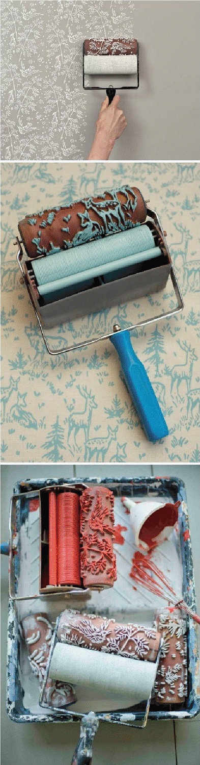 Polka-Dotty Place: Wallpaper Paint Roller