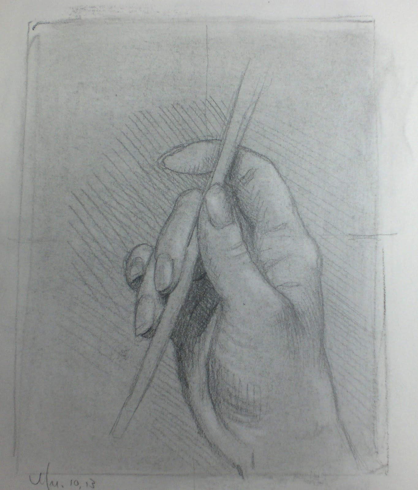 . My Drawing Journal: Drawing of my Hand