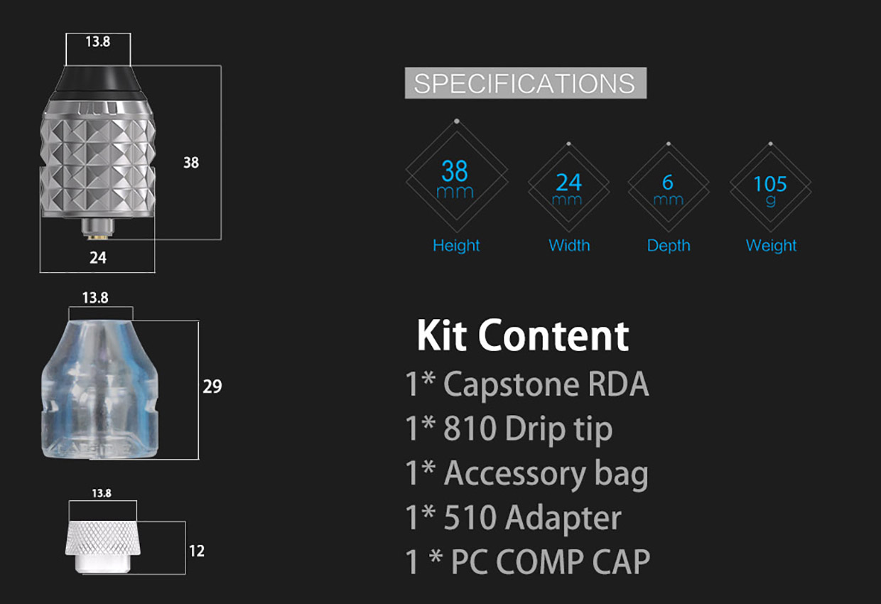 Vandy Vape CAPSTONE RDA Clearance - Club for E-cigarettes Enthusiasts ...
