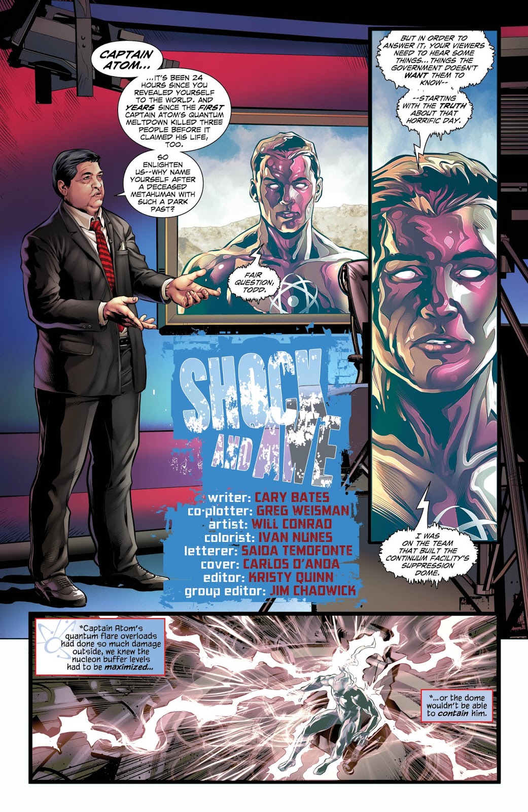 Weird Science DC Comics: PREVIEW: The Fall and Rise of Captain Atom #4