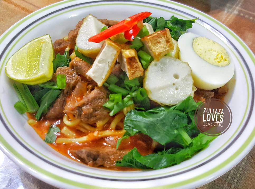 ZULFAZA LOVES COOKING: Mee Rebus Daging