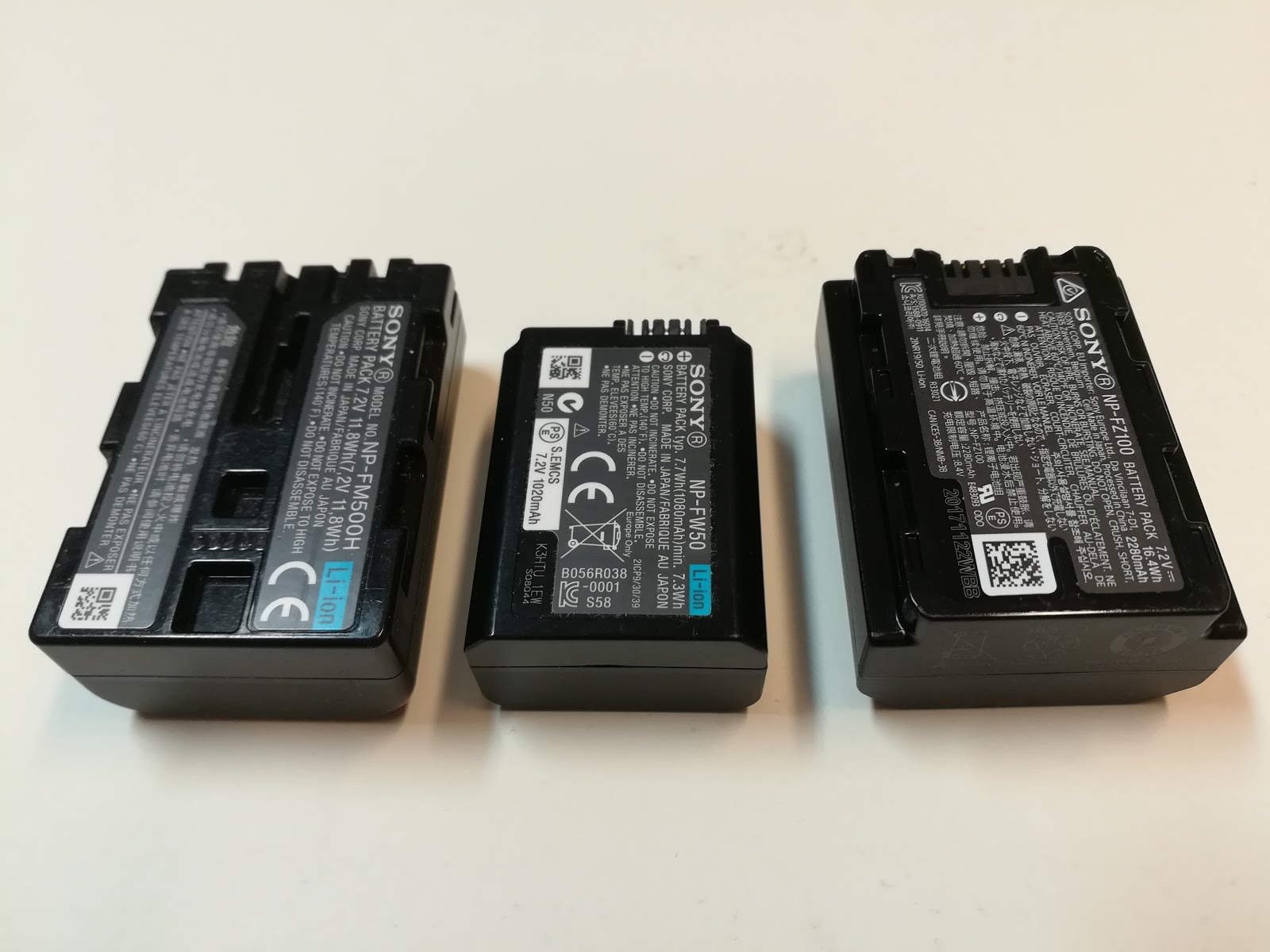 Jim's Photoblog: Battery life of the Sony A7M3