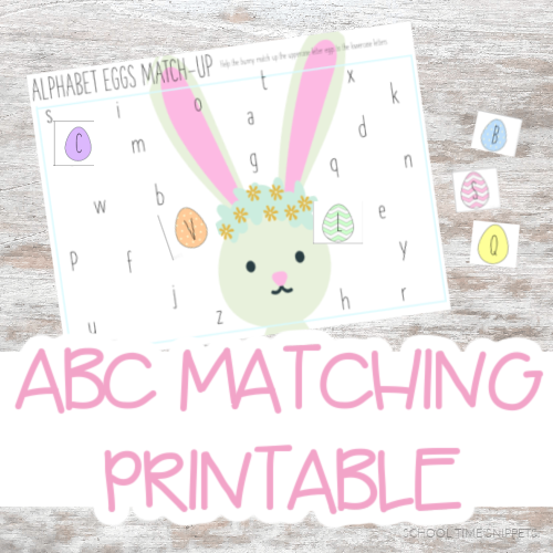 ABC Eggs Uppercase & Lowercase Letter Matching | School Time Snippets
